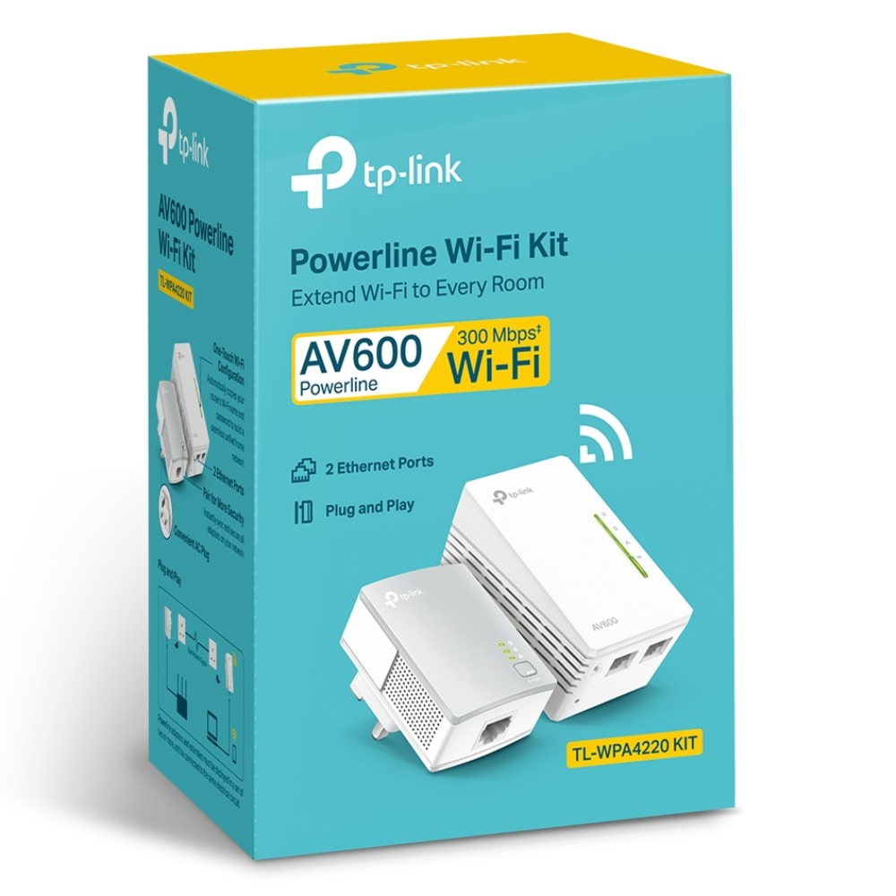 New TP-LINK Tp-Link AV600 Powerline Wi-Fi Extender - Own4Less